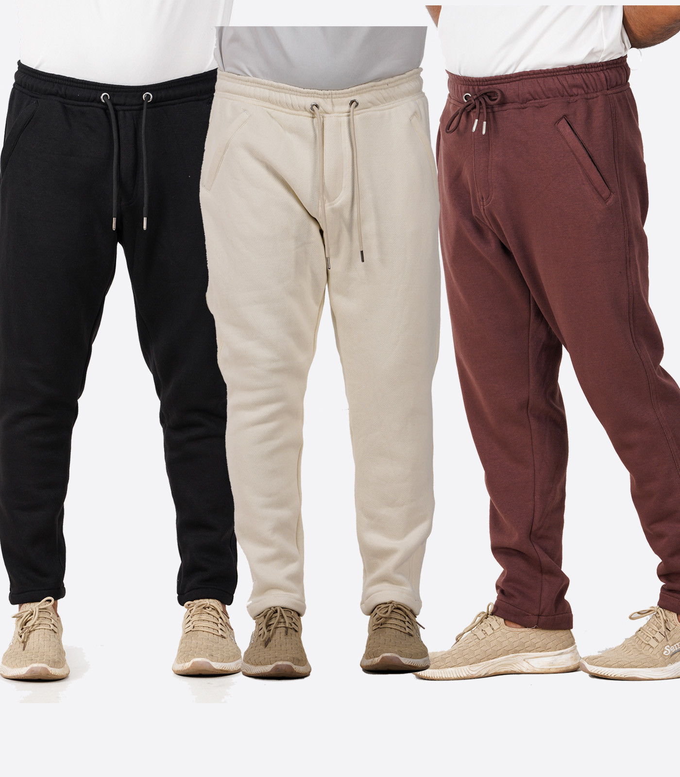 100% Cotton Fabric Winter Trouser for Men's - Creem , Black & Coffee ...